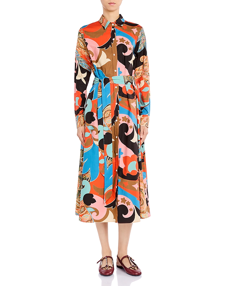 ETRO Belted Midi Shirt Dress